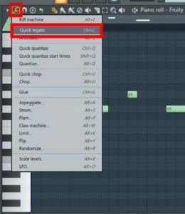 FL Studio: Stretch MIDI Notes to the Next Note in the Piano Roll